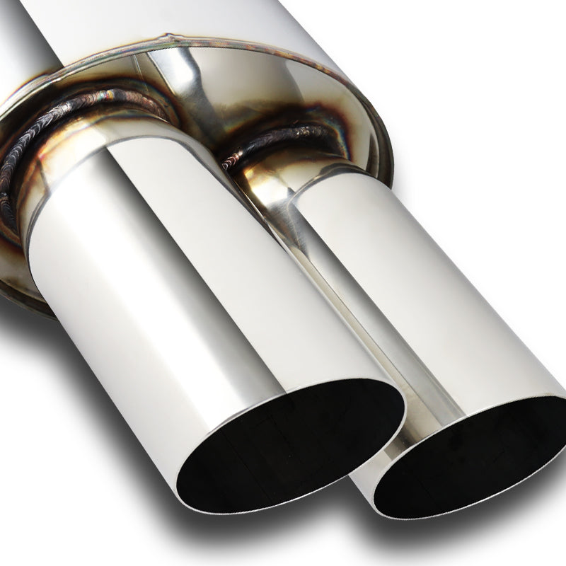 DTM Dual Slant Tip Style Universal 3" Inlet 3" Outlet Deep And Smooth ...