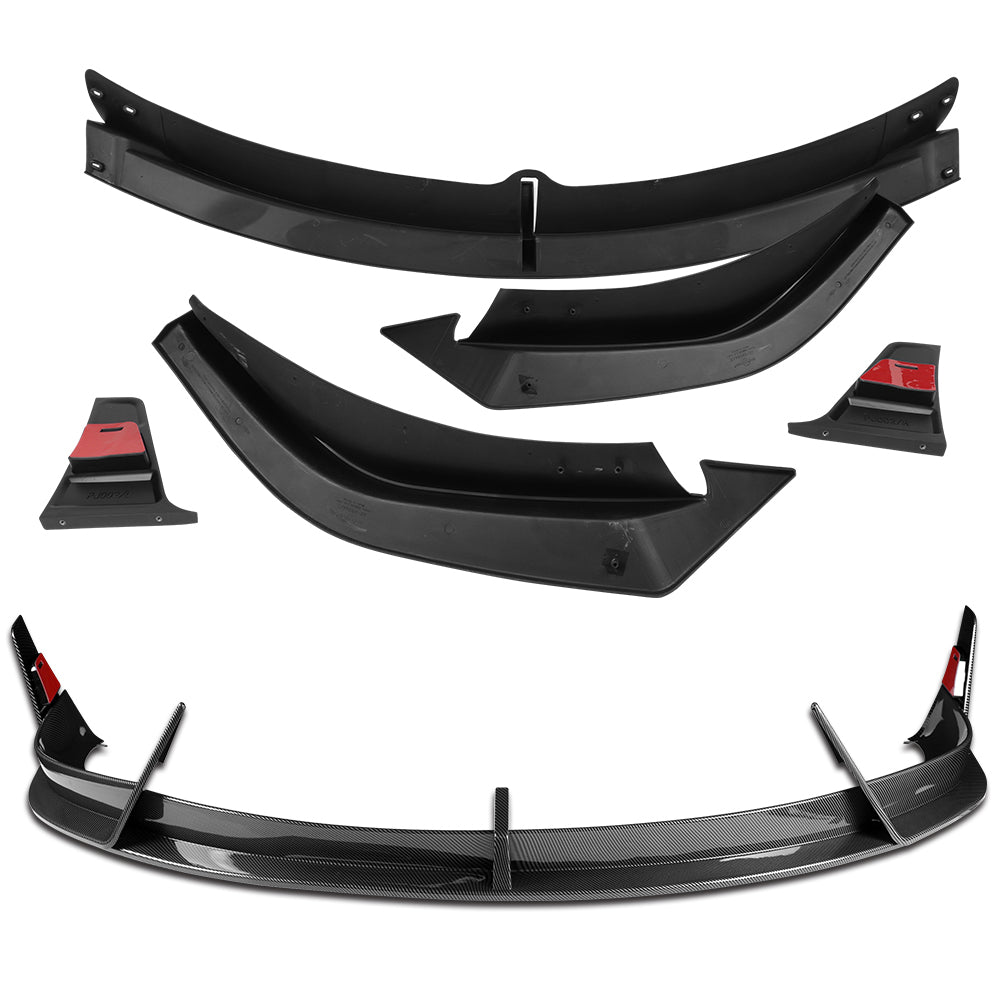 For 2022 - 2025 Tesla Model X Front Bumper Splitter Spoiler Lip 5PCS ...