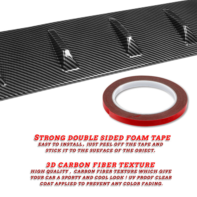 Carbon Fiber Painted Rear Roof Vortex Generator Spoiler Wing For 2022 ...