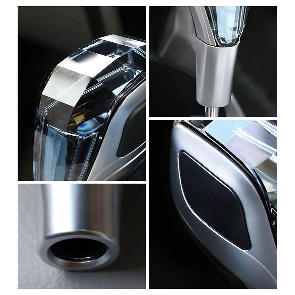 Crystal Handle Touch Motion Activated LED Car Gear Shift Knob Shifter ...