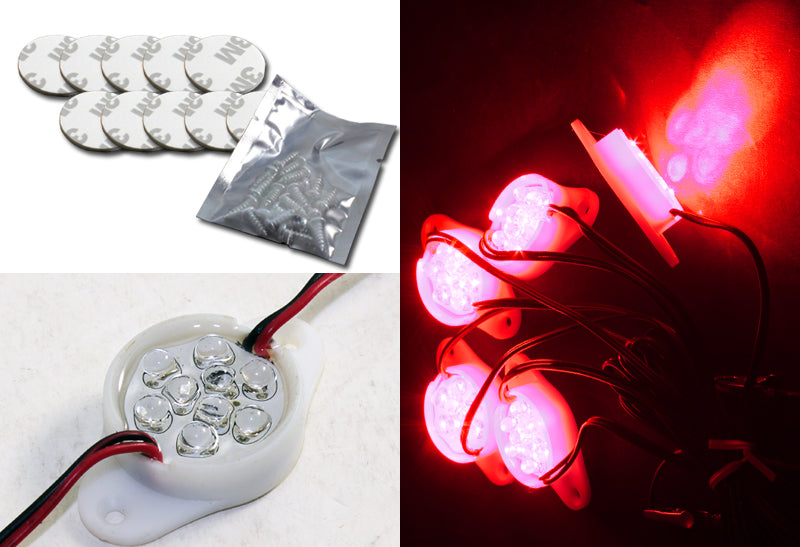 STP Style 90-LED Universal Under Car Underglow & Puddle Lighting Kit ...