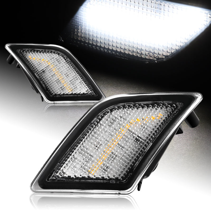 For 2008 – 2011 Mercedes-Benz W204 C300 C350 C63 White LED Turn Signal ...