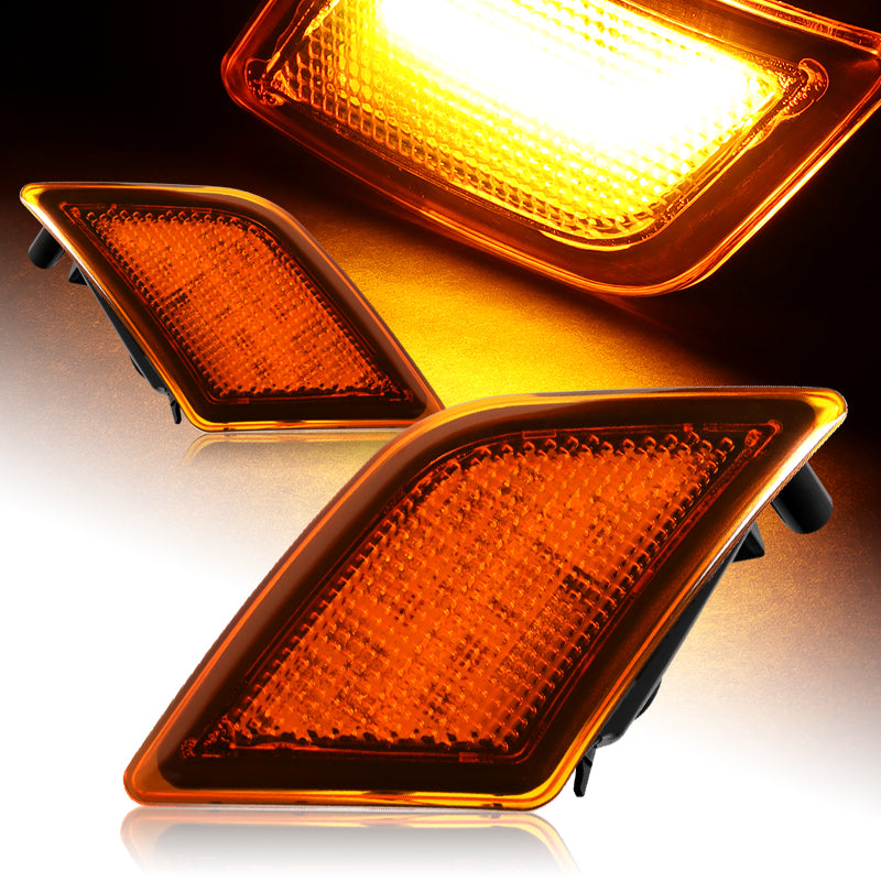 For 2008 – 2011 Mercedes-Benz W204 C-Class Amber LED Turn Signal Front ...