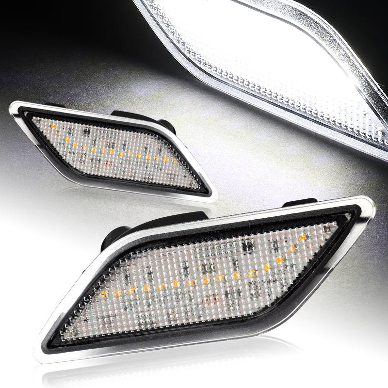 For 2010 – 2013 Mercedes-Benz W212 E-Class White LED Turn Signal Front ...