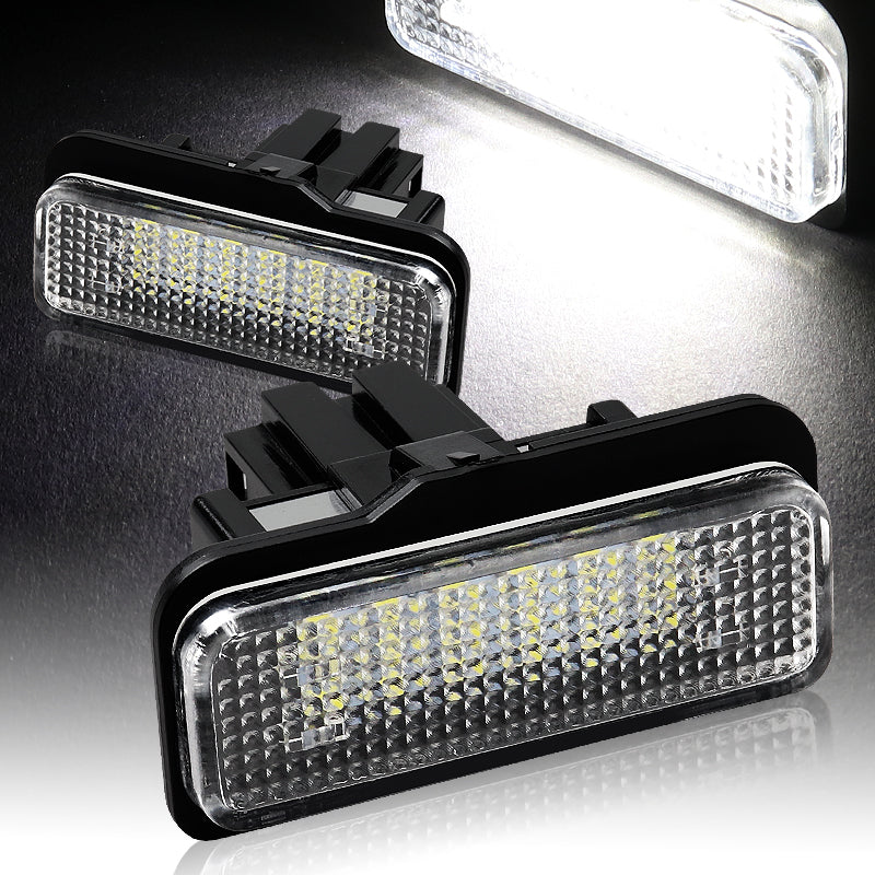 Mercedes-Benz C/E/CLS/SLK-Class W203 W219 W211 White 18-SMD LED Licens ...