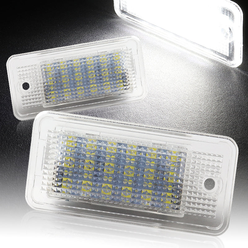 Audi A3 A4 A6 A8 S6 White 6000K Xenon 18-SMD LED License Plate Lights ...