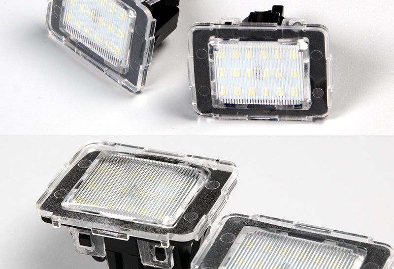 Mercedes-Benz W166 W716 R172 X156 X166 X205 White 18-SMD LED License P ...