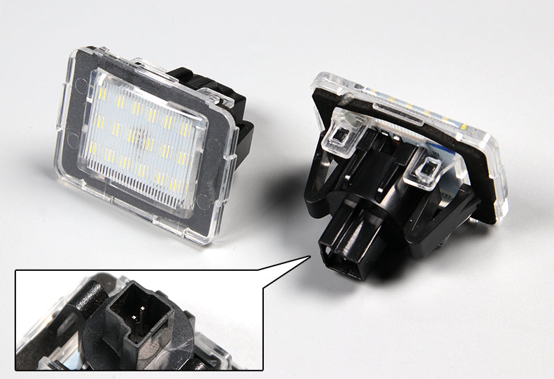 Mercedes-Benz W166 W716 R172 X156 X166 X205 White 18-SMD LED License P ...