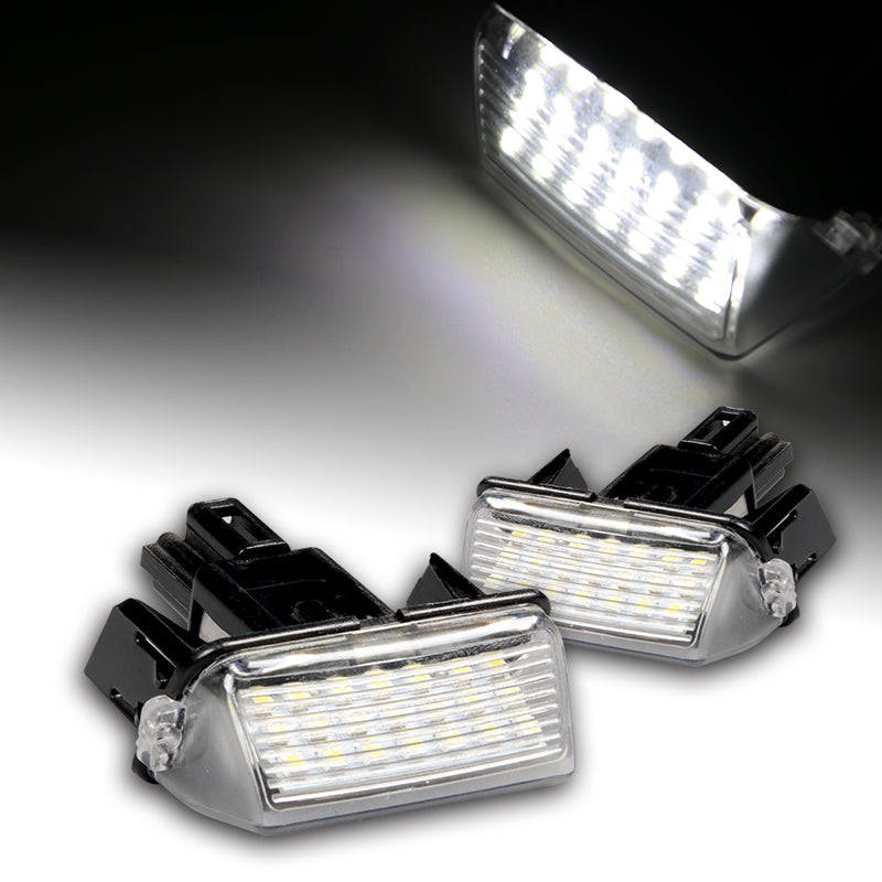 Toyota Camry / Avalon / Yaris / Prius C Bright White 18-SMD LED Licens ...