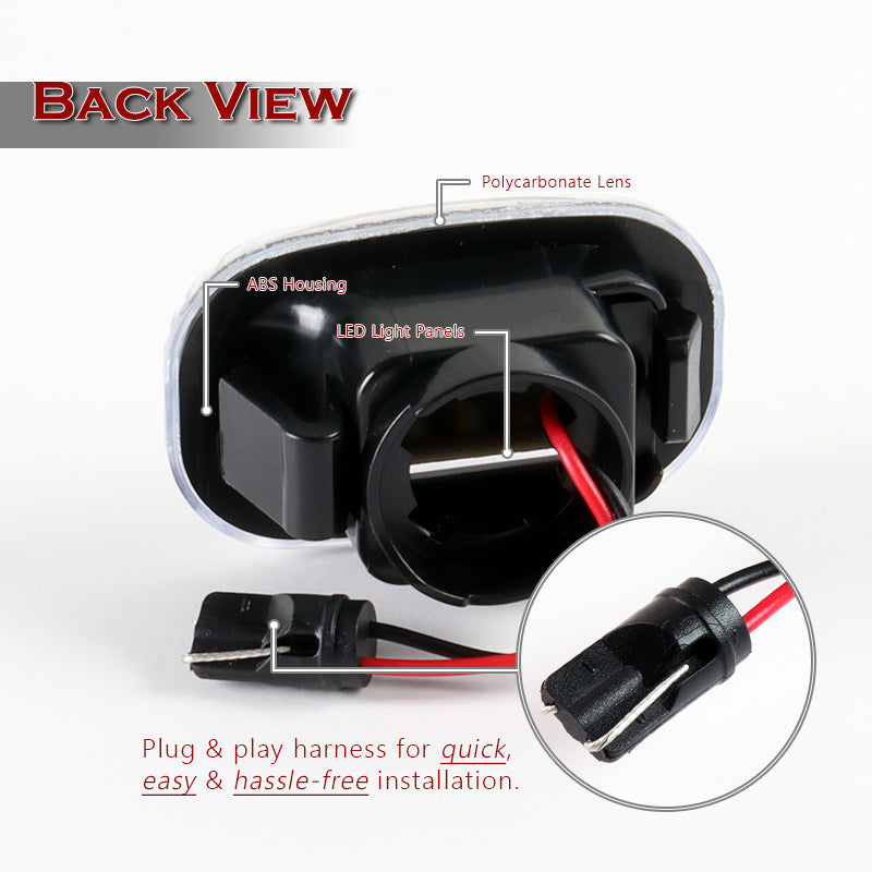 Toyota Supra / Celica / MR2 Spyder Amber LED Turn Signal Front Side Ma ...