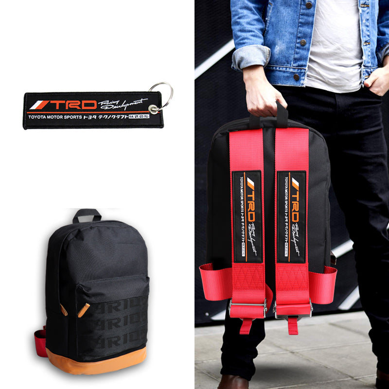 Bride Gradation Cloth Backpack with Toyota TRD Red Harness Adjustable ...