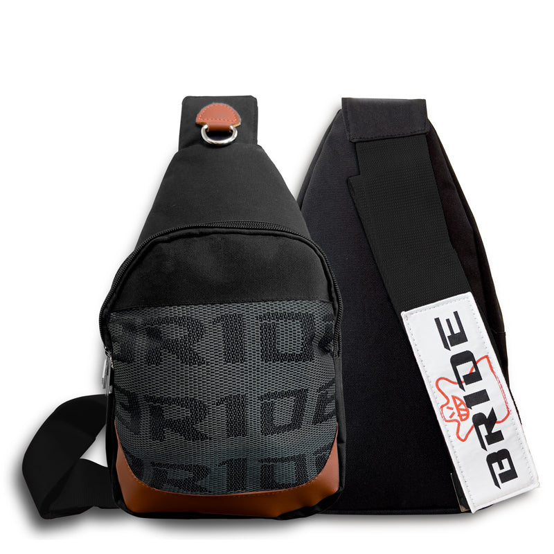 NEW BRIDE RACING BACKPACK BLACK STRAPS GRADATION CROSSBODY SHOULDER BA ...