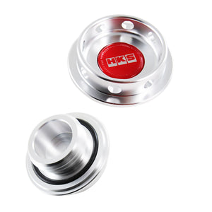 1pcs Silver HKS Engine Oil Fuel Filler Cap Cover Billet For Toyota Cam ...