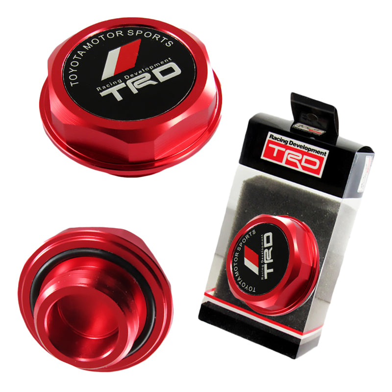 Toyota NEW JDM Red TRD Engine Oil Filler Cap Aluminum Billet COROLLA T ...
