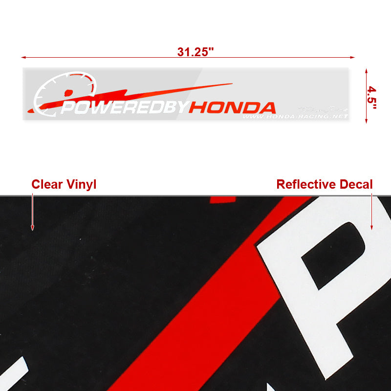 Front Window Windshield Non-Fading Vinyl Banner For HONDA Racing Decal ...