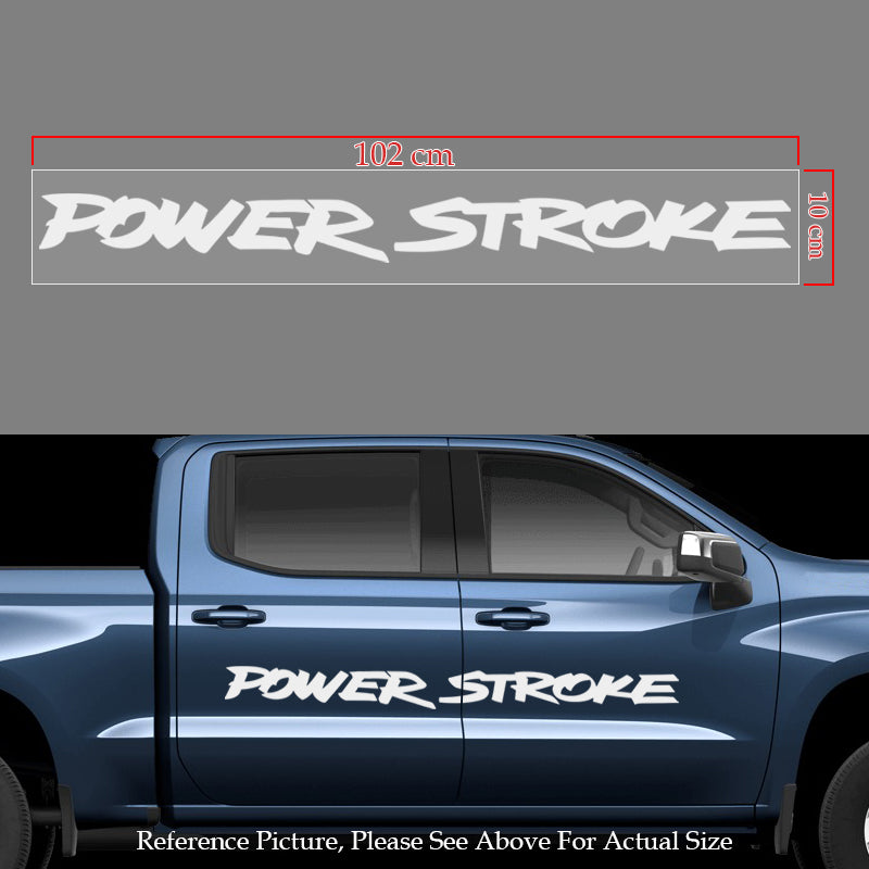 Ford Power Stroke Windshield Graphic Vinyl Decal Banner Sticker (40" x ...
