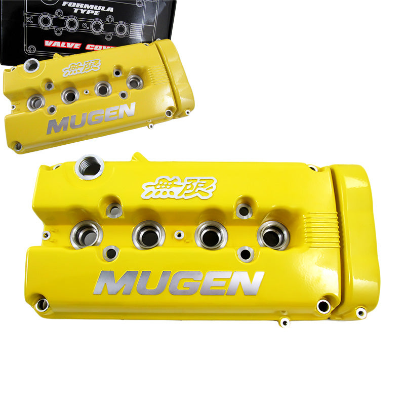Mugen Yellow Engine Valve Cover for Honda / Acura B16 B17 B18 VTEC B18 ...