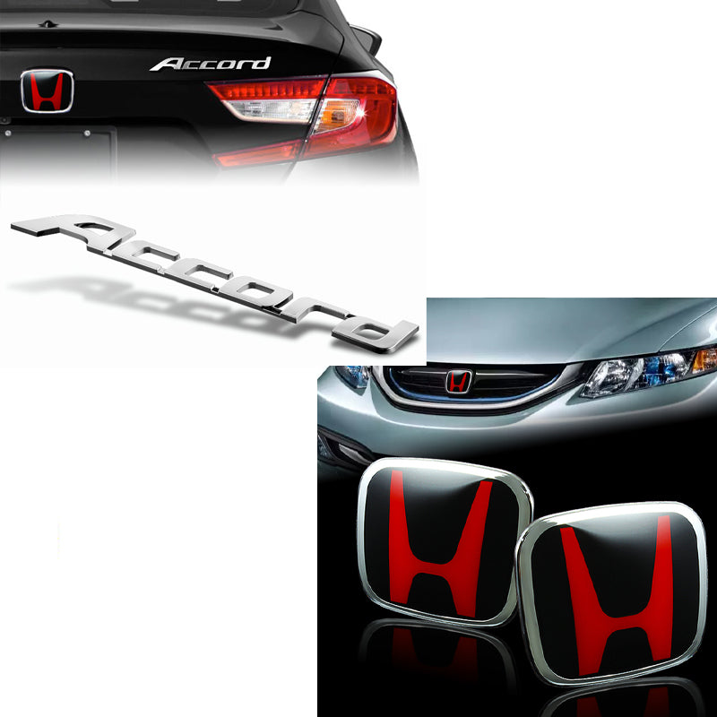 Red Honda Emblem Accord