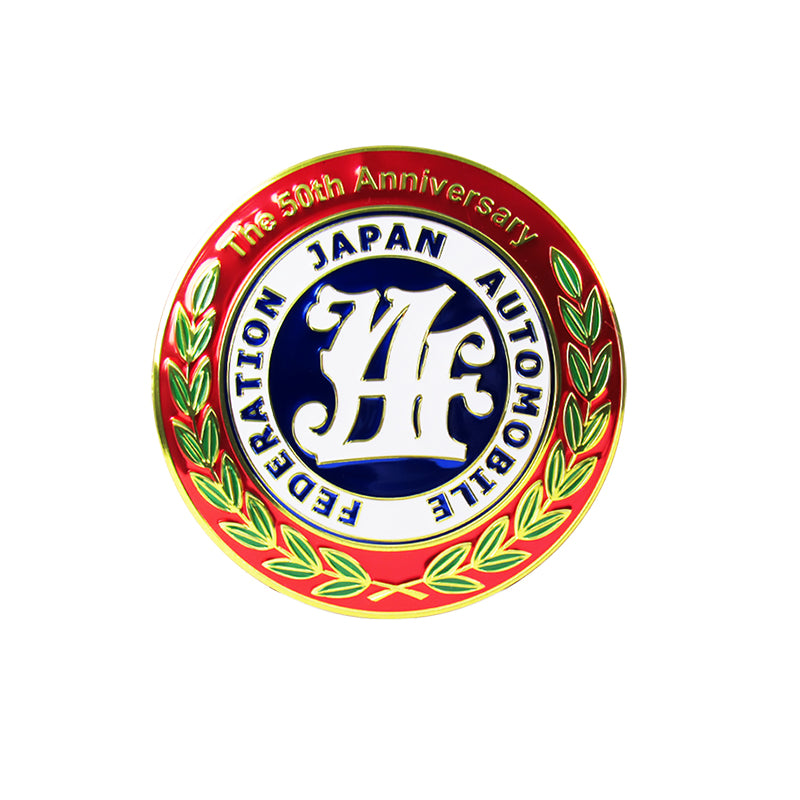 New JAF Japan Automobile Federation 50th Anniversary JDM Logo Emblem B ...