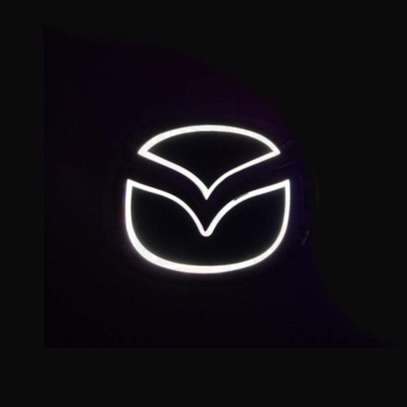 Mazda MazdaSpeed White 5D LED Car Tail Logo Badge Emblem Light Lamp Fo ...