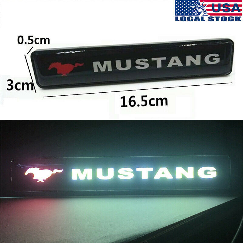LED Light Car Front Grille Emblem Badge Illuminated Decal Sticker For ...