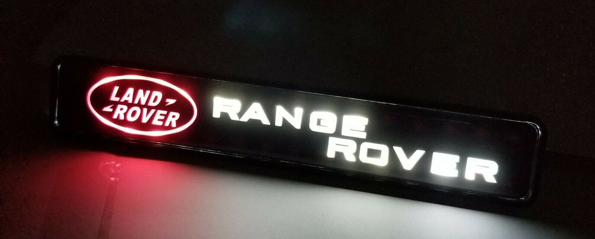 Land Rover RANGE ROVER LED Light Car Front Bumper Grille Badge Illumin ...