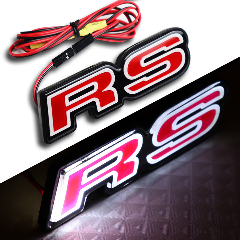 Red RS LED Front Grille Emblem – MAKOTO_JDM