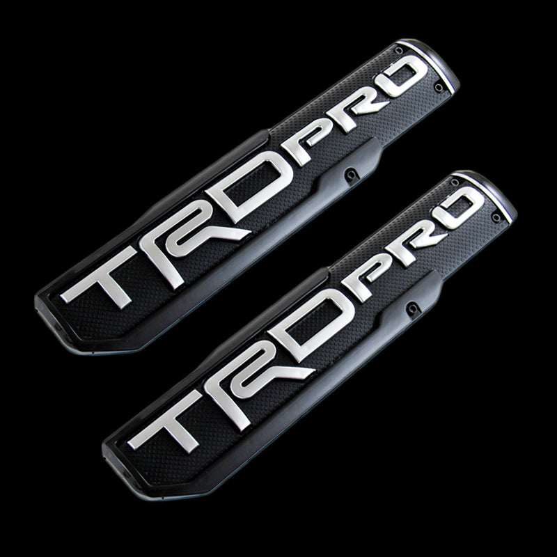 2 pcs Toyota Tacoma OEM TRD PRO 3D ABS Molded Nameplate Door Emblem St ...