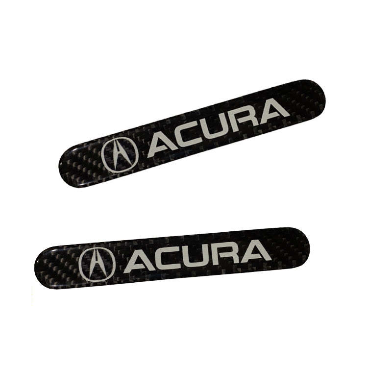 Acura Carbon Fiber Car Door Rear Trunk Side Fenders Bumper Badge Scrat ...