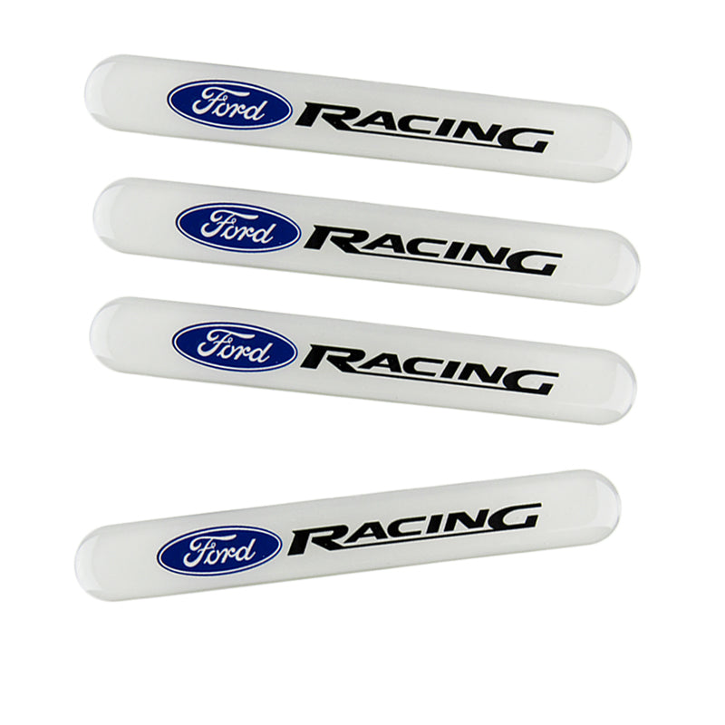 Ford Racing White Car Door Rear Trunk Side Fenders Bumper Badge Scratc ...