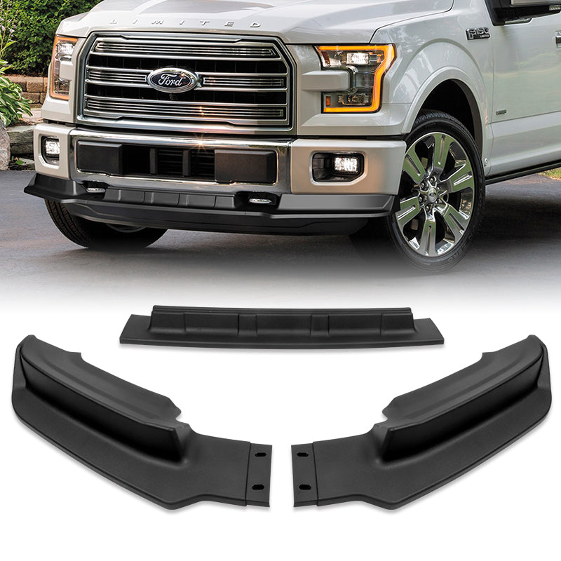 For 2015-2017 Ford F-150 F150 Truck STP-Style Front Bumper Splitter Sp ...