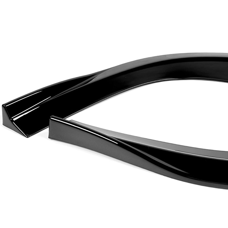 For 2008-2015 Mitsubishi Lancer RA-Style 3-PCS Painted Black Front Bum ...