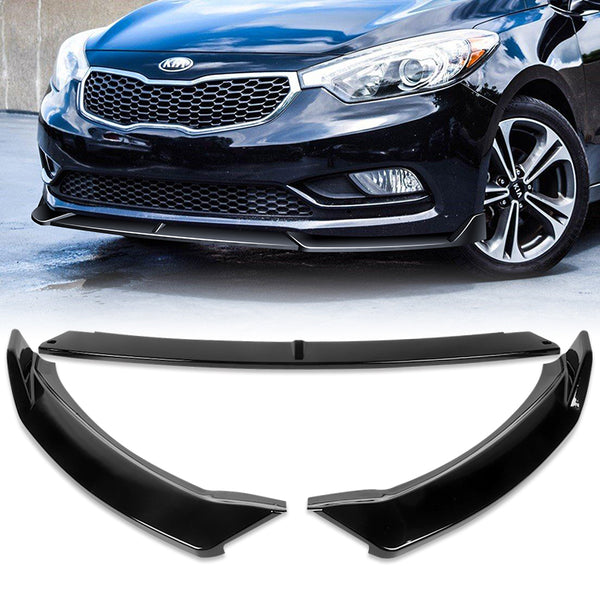 2014 2016 Kia Forte EX LX SX Painted Black 3 Piece Front Bumper Body S MAKOTO JDM
