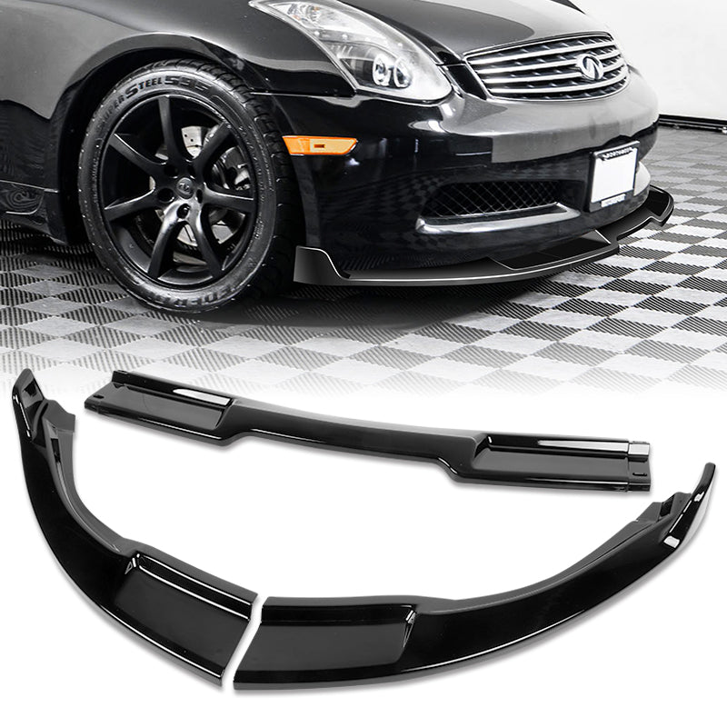 2003-2007 Infiniti G35 Coupe GT-Style Painted Black 3-Piece Front Bump ...