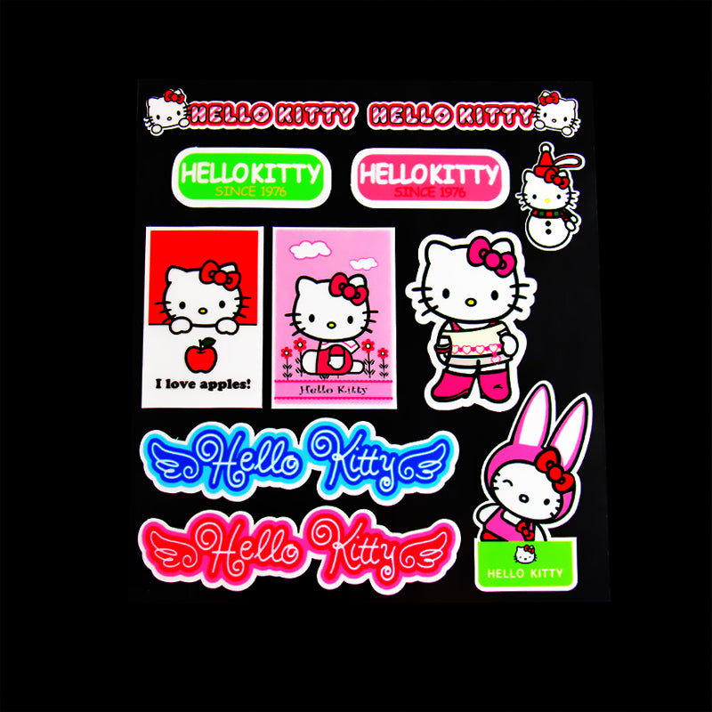 Hello Kitty Reflective Car Door Window Laptop Vinyl Decal Sticker - 11 ...