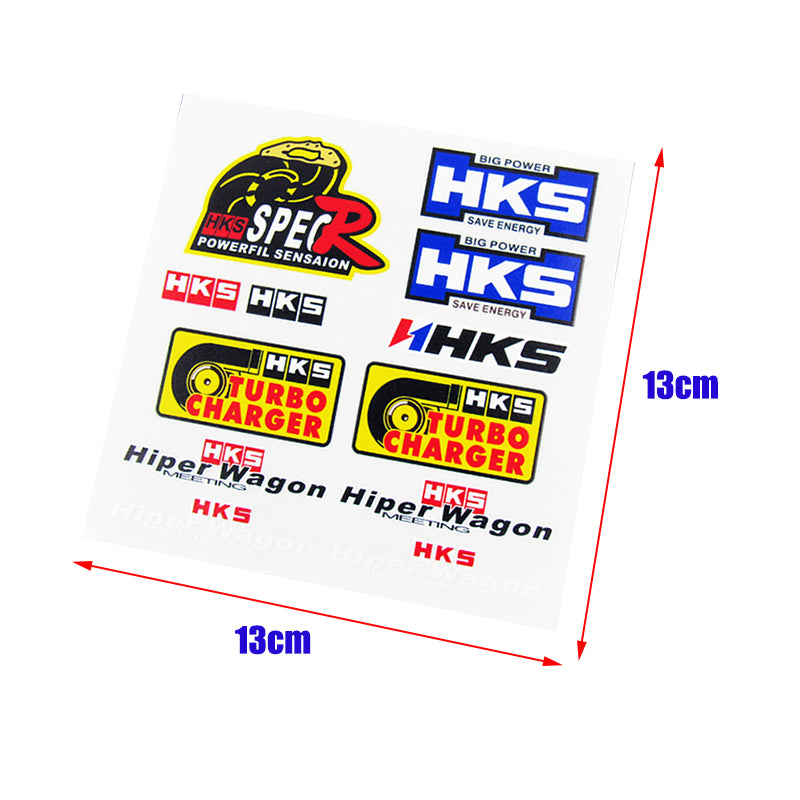 HKS Power Racing Sports Car Reflective Decal Sticker Window Vinyl Smal ...