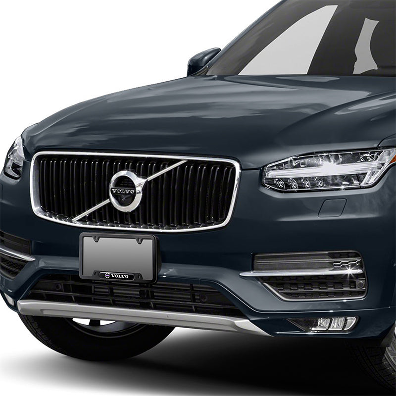 2PCS VOLVO Black Stainless Steel Metal License Plate Frame – MAKOTO_JDM