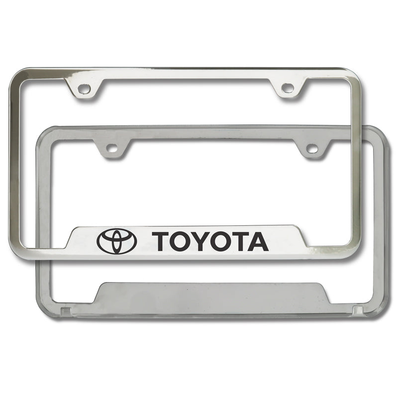Toyota Chrome Stainless Steel Laser Etched License Plate Frame - GF.TO ...