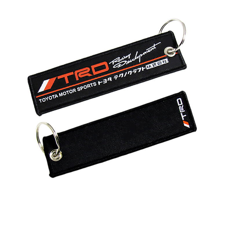 X2 For JDM TRD Racing DOUBLE SIDE Racing Cell Holders Keychain Keyring ...