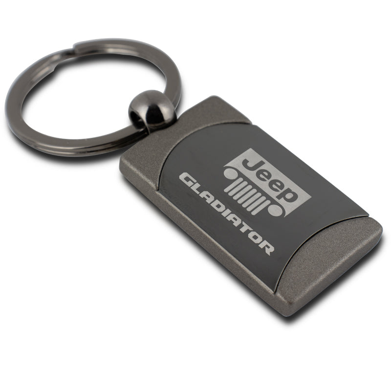 Jeep Gladiator Gunmetal Key Fob Key Chain Ring OFFICIAL LICENSED Au-To ...