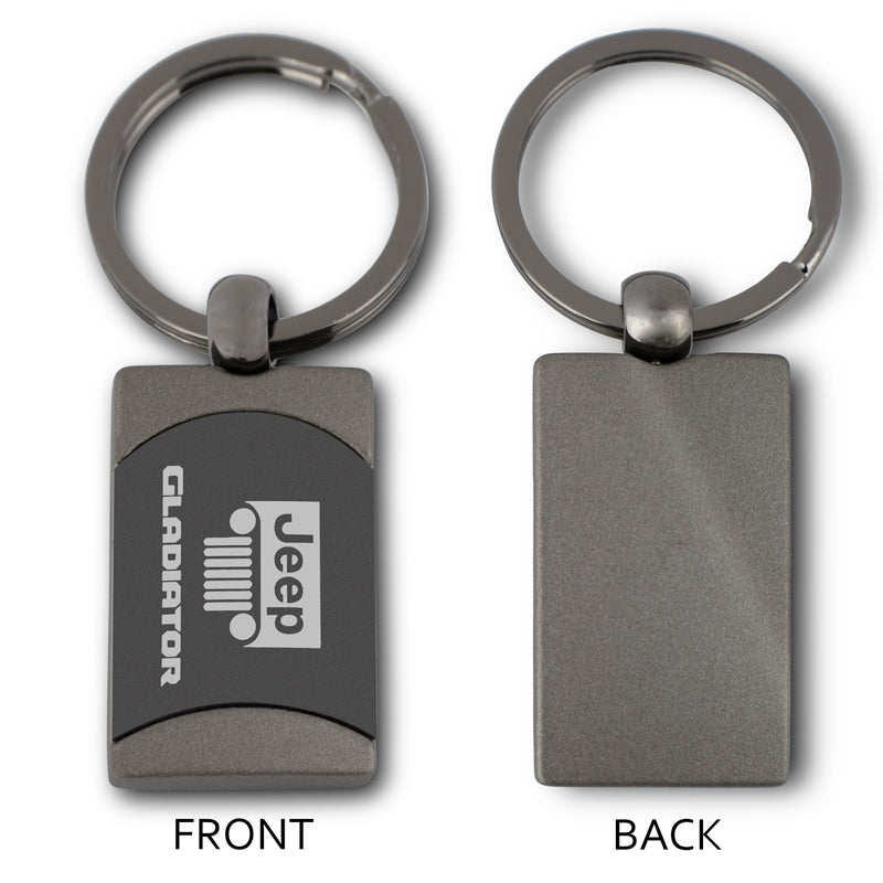Jeep Gladiator Gunmetal Key Fob Key Chain Ring OFFICIAL LICENSED Au-To ...